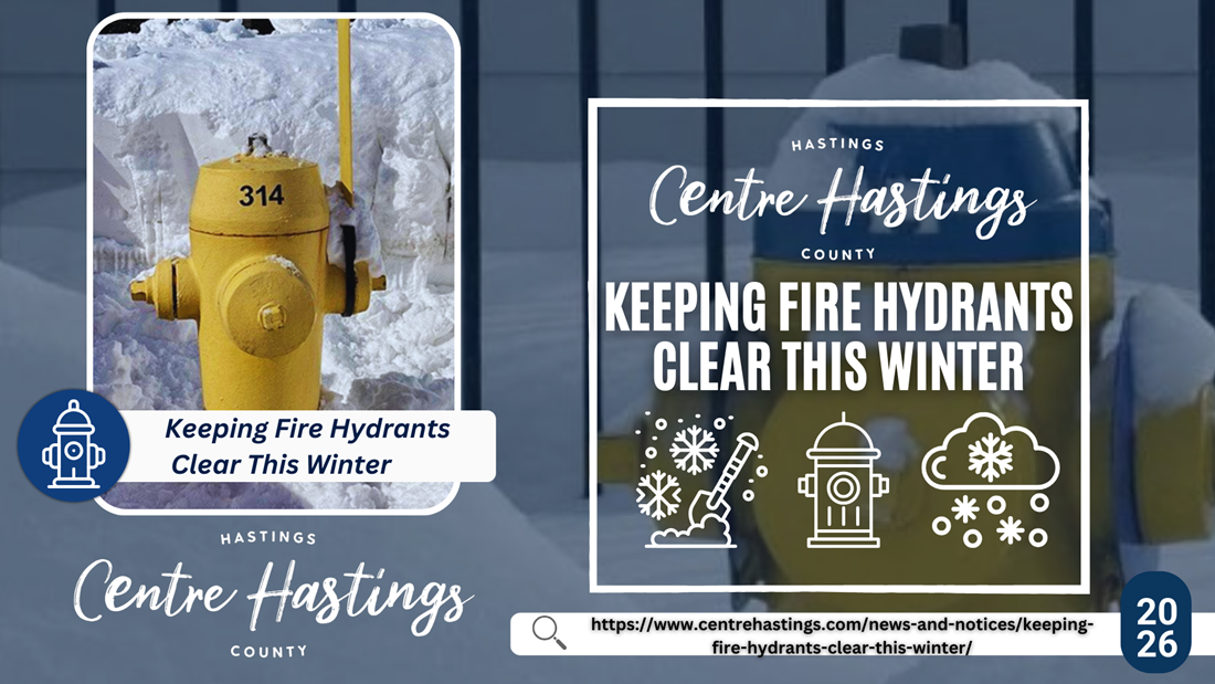 Keeping Fire Hydrants Clear This Winter - Municipality of Centre Hastings
