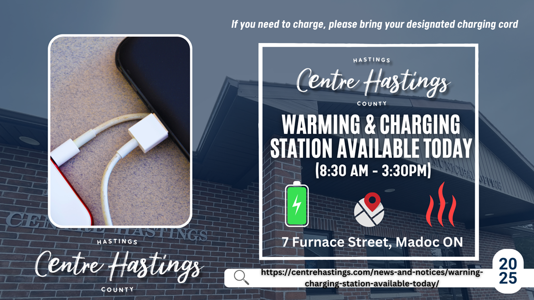 Warning & Charging Station Available Today - Municipality of Centre ...